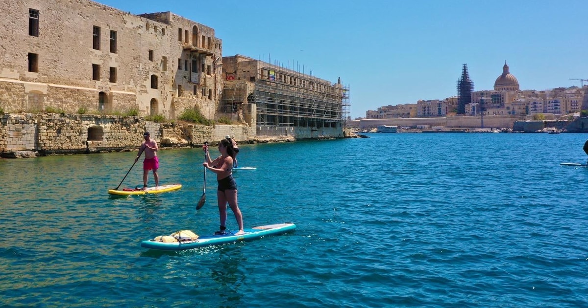 Stand Up Paddleboard Yoga Class Manoel Island | GetYourGuide