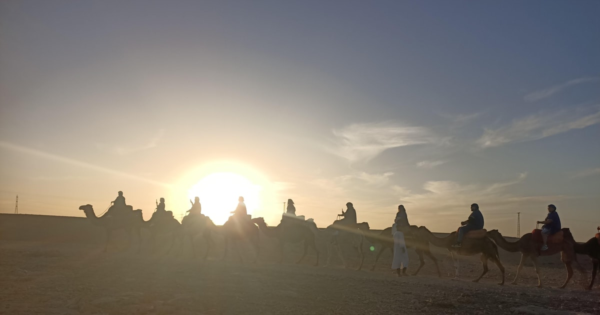 Sunset Camel Ride In Agafay Desert With Dinner | GetYourGuide