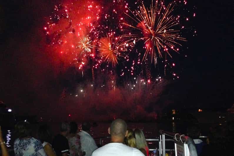 Monaco: Fireworks on a boat from the heart of the Port | GetYourGuide
