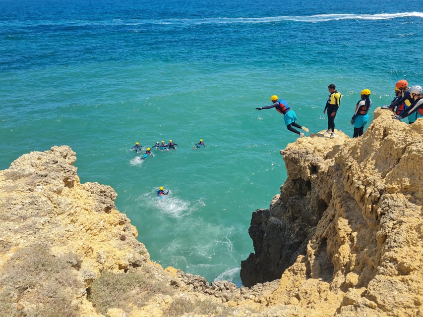 Albufeira: Guided Coasteering Tour with Cliff Jumping | GetYourGuide