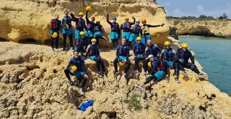 Albufeira: Guided Coasteering Tour with Cliff Jumping | GetYourGuide