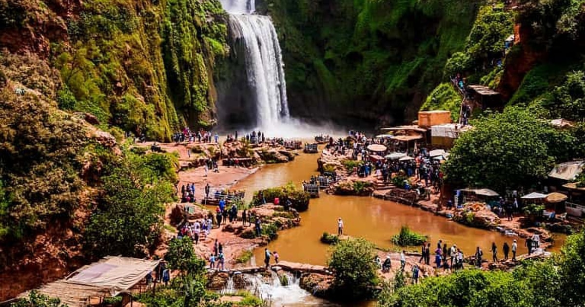 Dagtrip Marrakech Ouzoud watervallen begeleide wandeling & boottocht ...