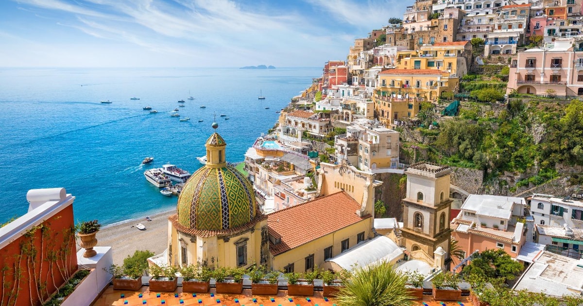 Von Rom aus: Amalfiküste, Positano & Amalfi mit Schiff und Zug ...