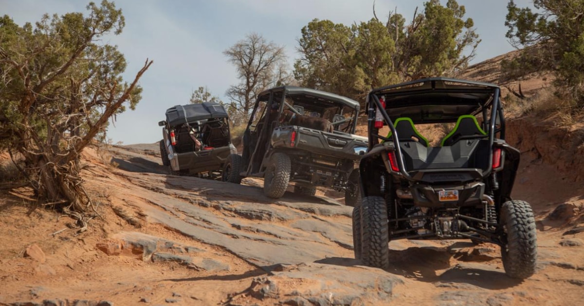 Moab: Self-Driven Guided Sunset UTV Tour to Fins N Things | GetYourGuide