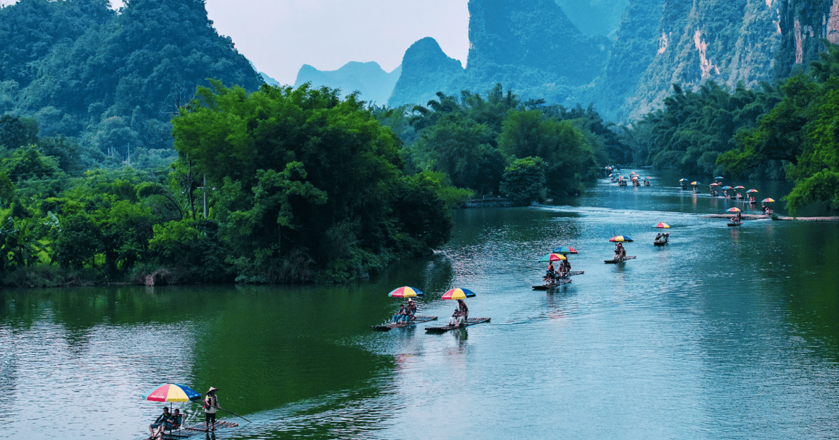 Yangshuo: Yulong River Bamboo Rafting Experience | GetYourGuide