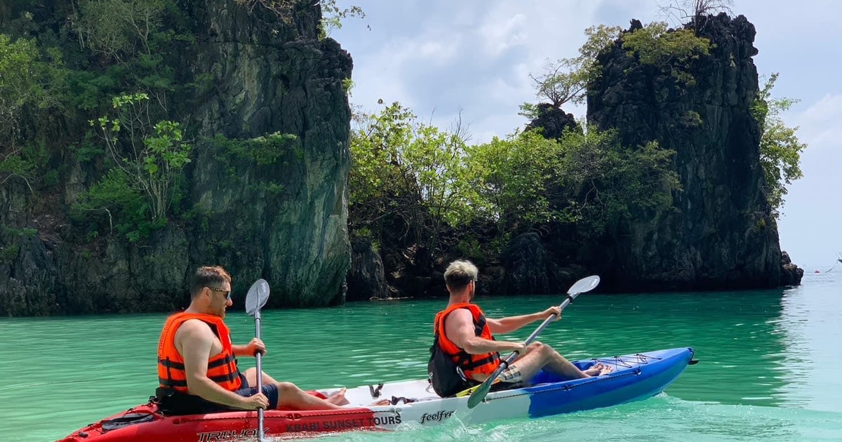 Aonang : Excursión a la isla de Hong y Kayak en barco de cola larga ...