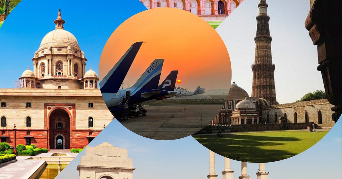 Lotnisko w Delhi: prywatna wycieczka półdniowa po Delhi samochodem ...