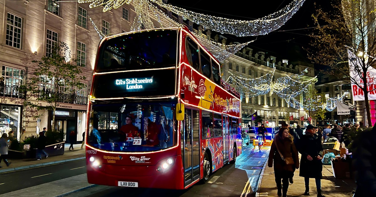 London: Christmas Lights Sightseeing Open-Top Bus Tour | GetYourGuide