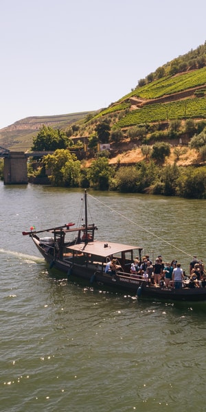 From Pinhão: Douro Valley Rabelo Boat Tour with Audio Guide | GetYourGuide