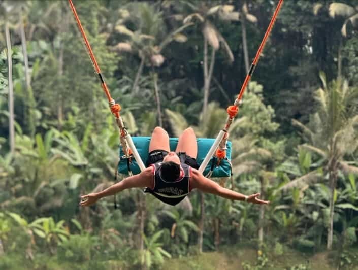 Ubud Zipline Swing SkyBike in Bali Rice Terrace Private Tour | GetYourGuide