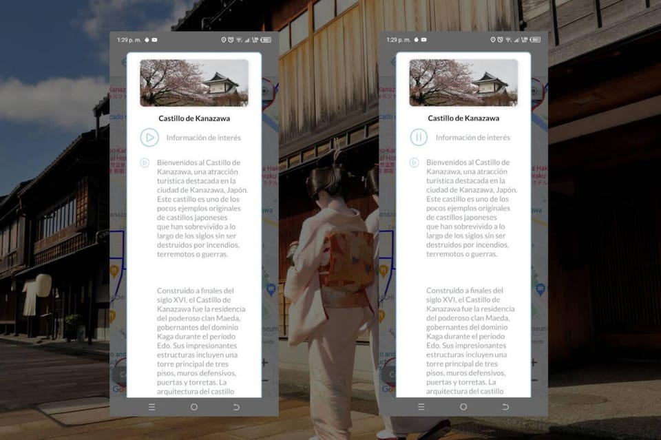 Kanazawa self-guided tour app with multi-language audioguide | GetYourGuide