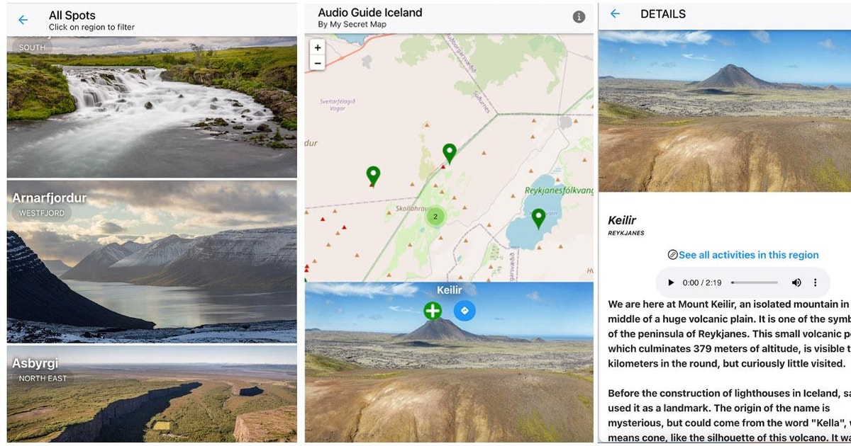 Iceland: Audioguide, Interactive map 200 spots ++ | GetYourGuide