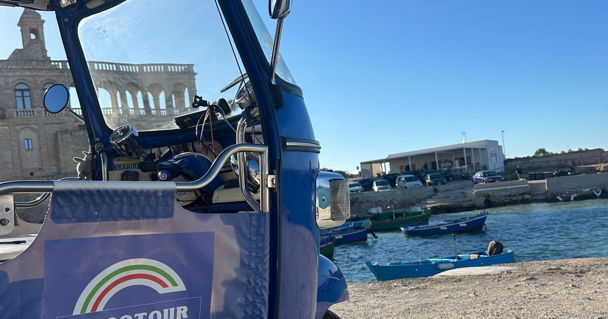 Entdecke Polignano a Mare: Tour an Bord eines Vintage-Ape-Calessino von ...