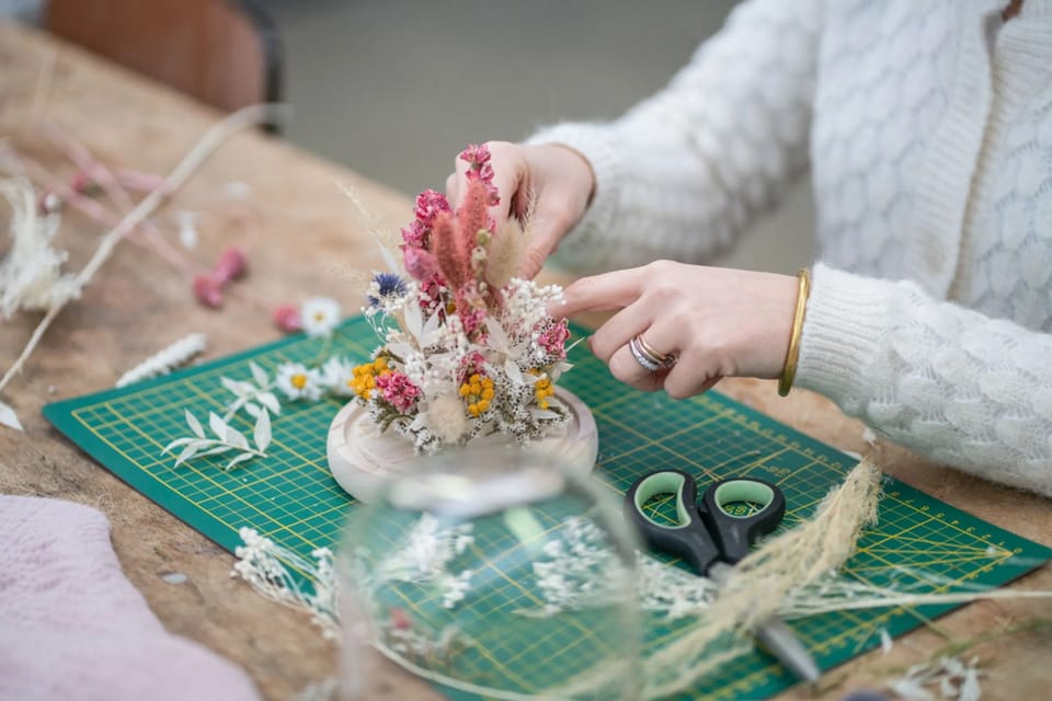 Create Dried Flower Bell Jar Workshop in Paris | GetYourGuide