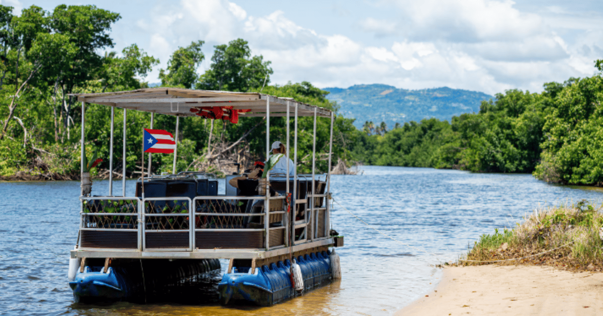 La Paseadora Espíritu Santo River/Strandfeestboot 10 personen ...