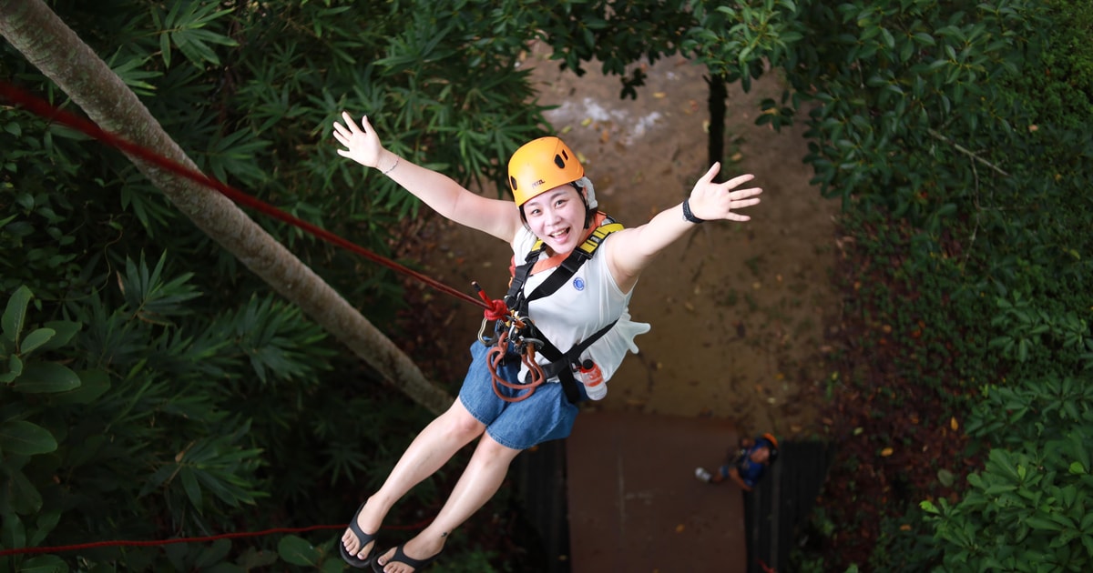 Koh Samui: Samui Zipline Adventure with Transfer service | GetYourGuide