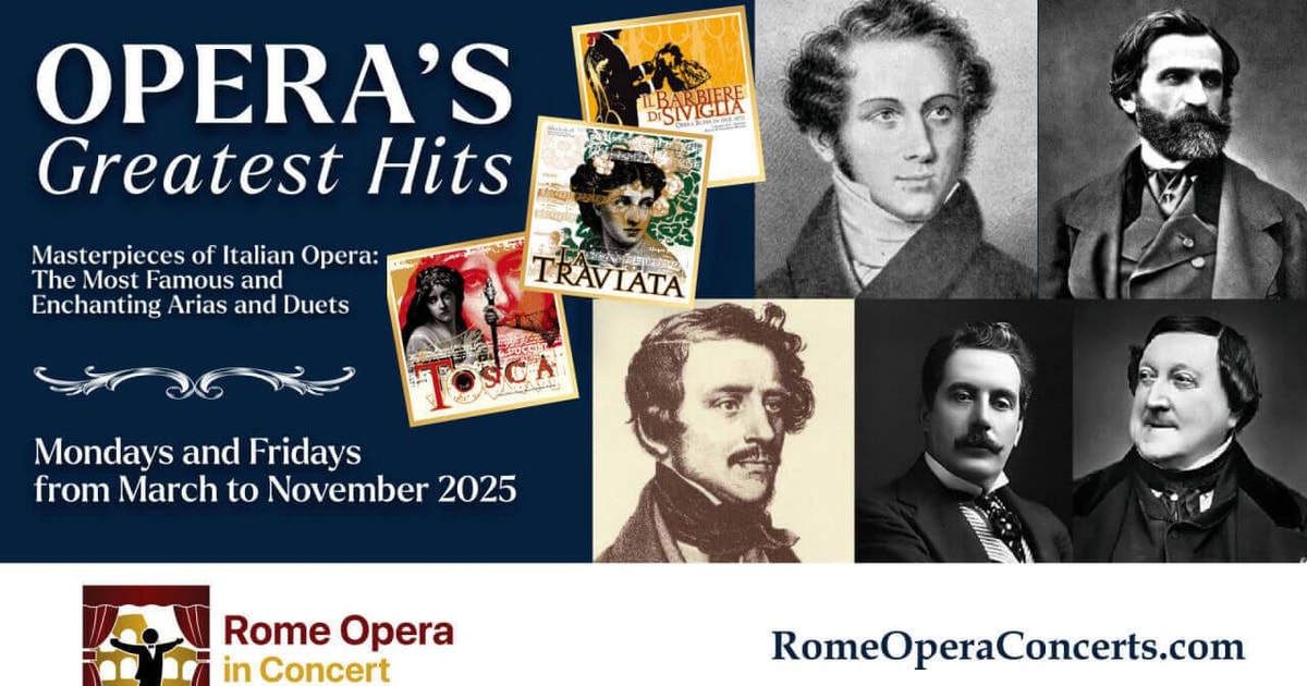 Rome: OPERA'S GROOTSTE HITS - Concert + Aperitief | GetYourGuide