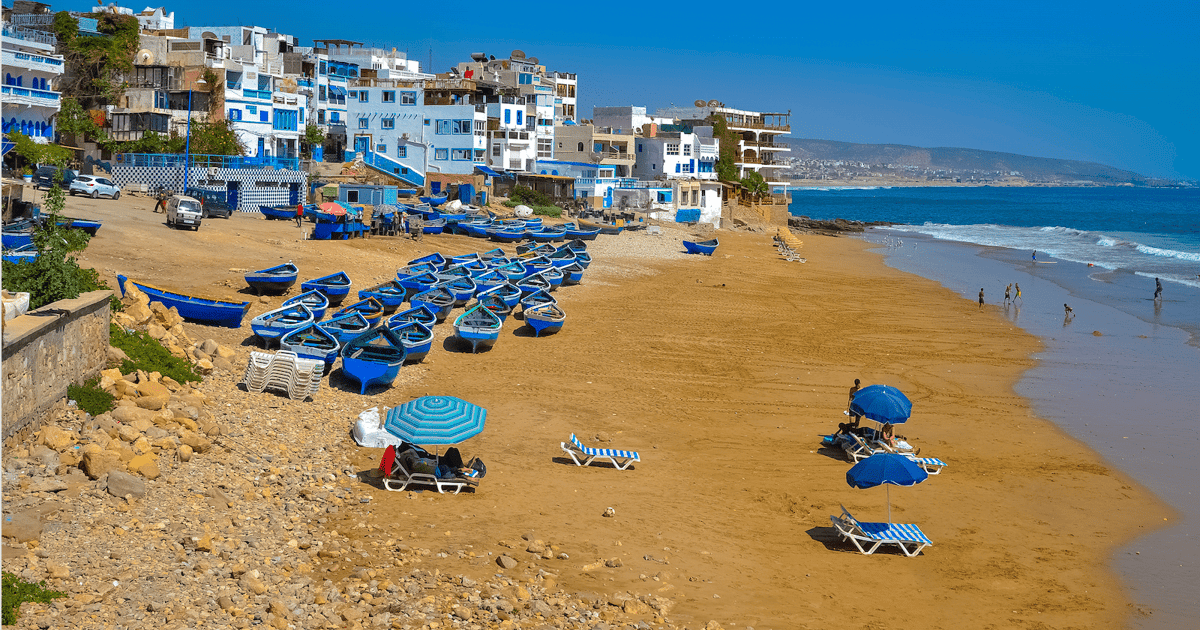 Agadir: Half-Day Tour to Taghazout and Aghroud Color Houses | GetYourGuide