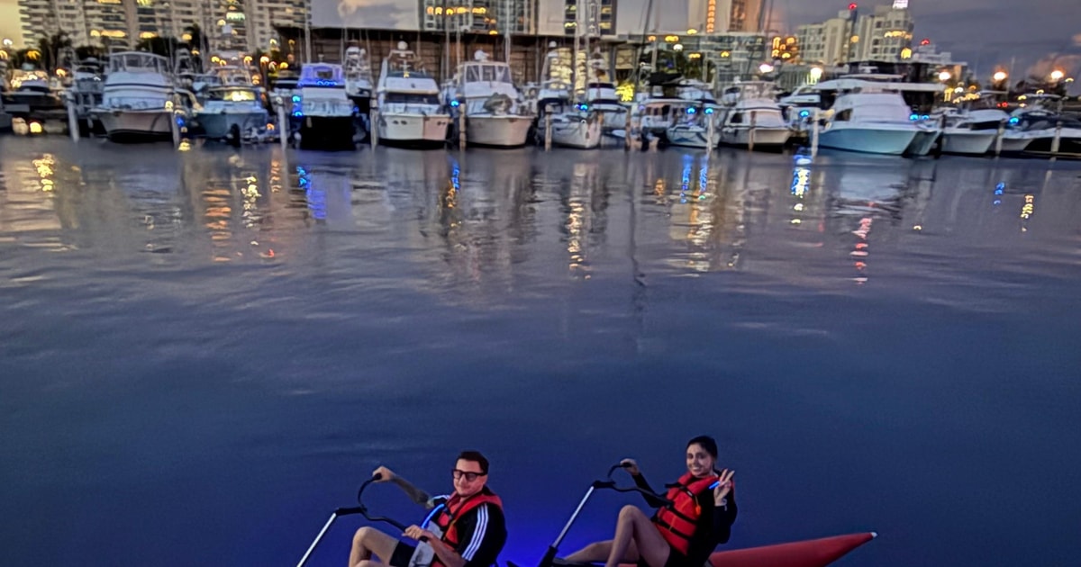San Juan: Night Glow Adventure Chiliboats in Condado Lagoon | GetYourGuide