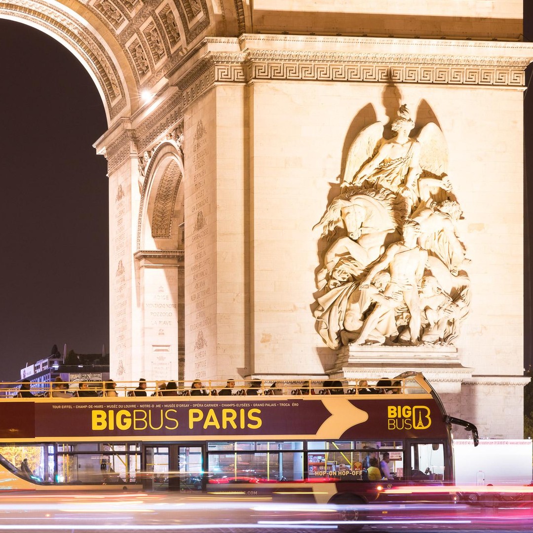 Paris: Arc de Triomphe Ticket & Big Bus Hop-on Hop-off Tour | GetYourGuide