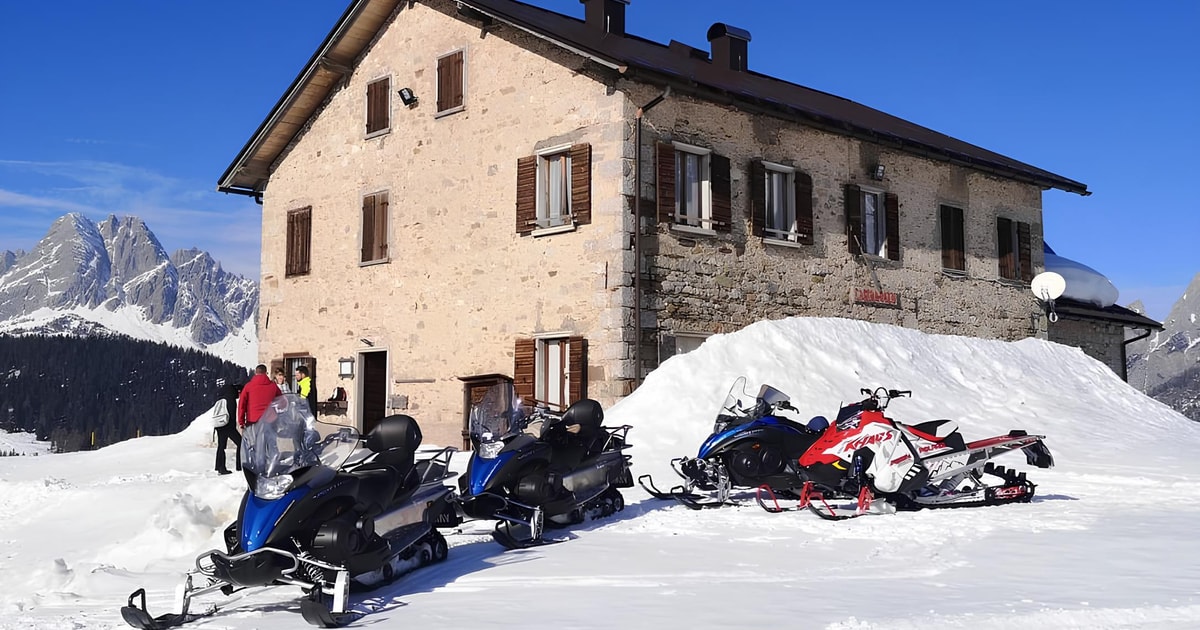 Alps: Sauris Snowmobile Adventure with Tasting on Mount Pura | GetYourGuide