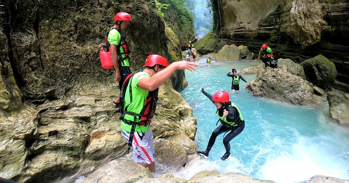 From Cebu: Shared Kawasan Falls Cliff Jumping Day Trip | GetYourGuide