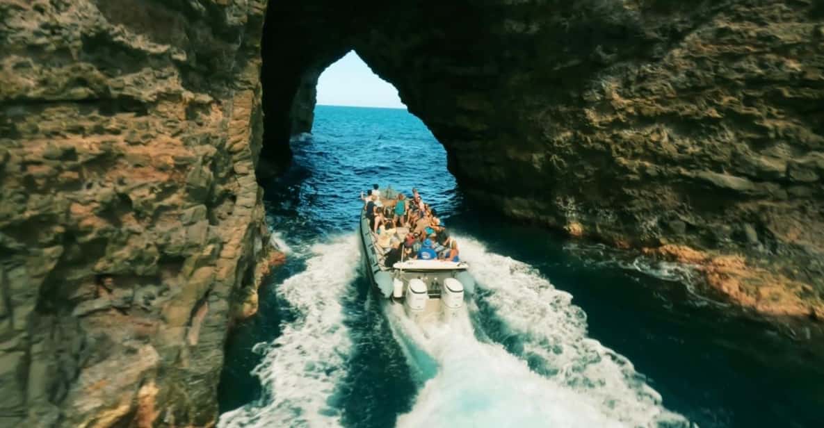 Waimea: Nā Pali Coast Zodiac Raft Sea Caves + Snorkel | GetYourGuide