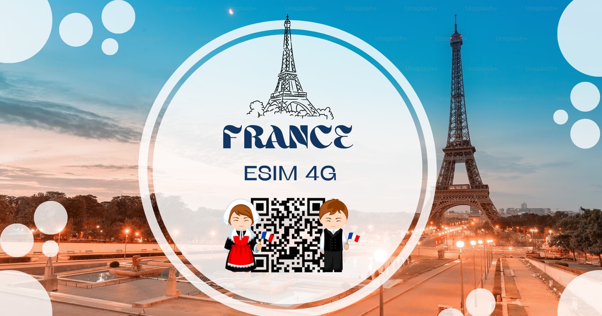 Francia: Plan de datos Travel eSIM - 10 GB / 10 días (código QR) | GetYourGuide