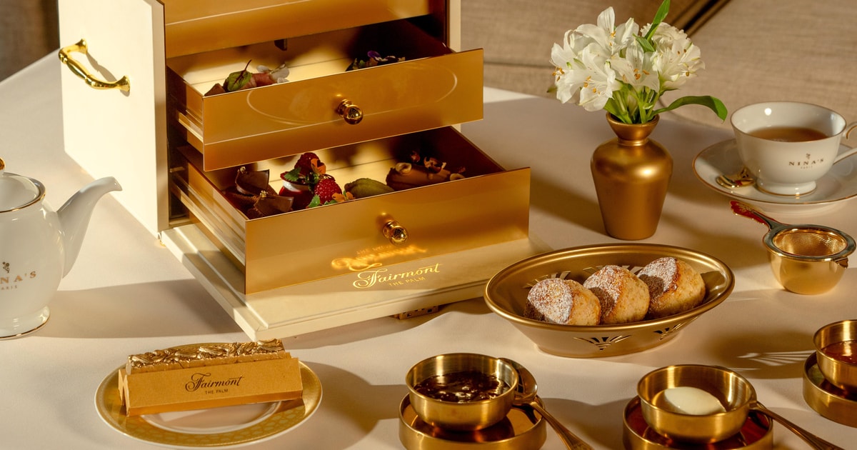 Dubai: Golden Afternoon Tea at Fairmont The Palm | GetYourGuide