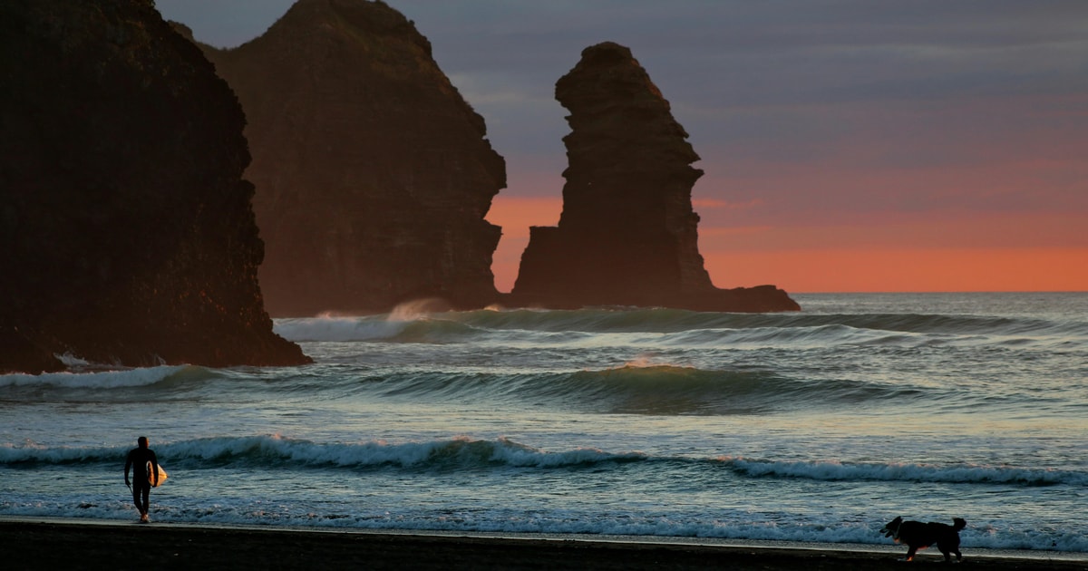 PRIVATE TOUR: Piha beach, Karekare waterfall and Mt.Eden 6hr | GetYourGuide