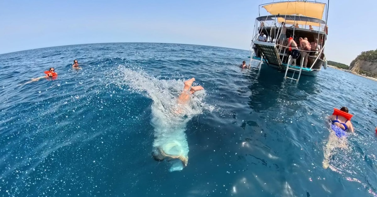 Kemer: Blue & Green Boat Trip and Jeep Safari with Lunch | GetYourGuide