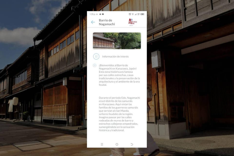 Kanazawa self-guided tour app with multi-language audioguide | GetYourGuide