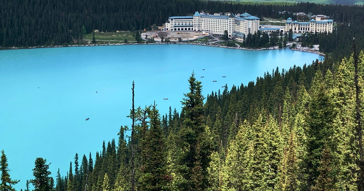 Lake Moraine Lake Louise Johnston Canyon Banff Town Day Tour | GetYourGuide