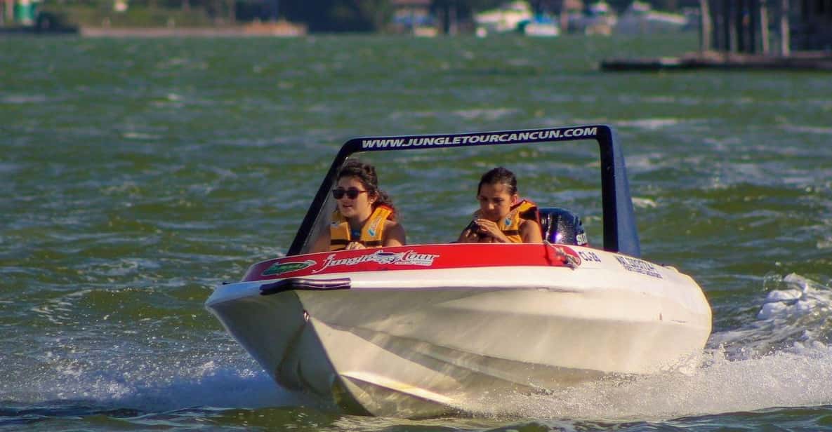 Cancun: Laguna Nichupte Speedboat snorkeltur | GetYourGuide