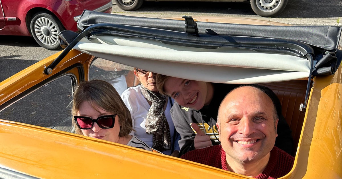 Rome en voiture ancienne Fiat 500 visite guidée privée | GetYourGuide