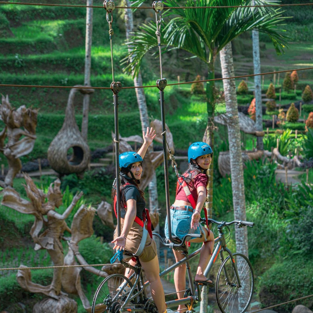 Ubud: Alas Harum Day-Pass, Swing, Sky Bike & Flying Fox | GetYourGuide