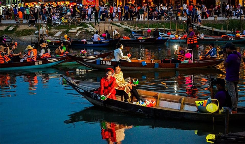 Hoi An: Floating Flower Lantern River Boat Ride at Night | GetYourGuide