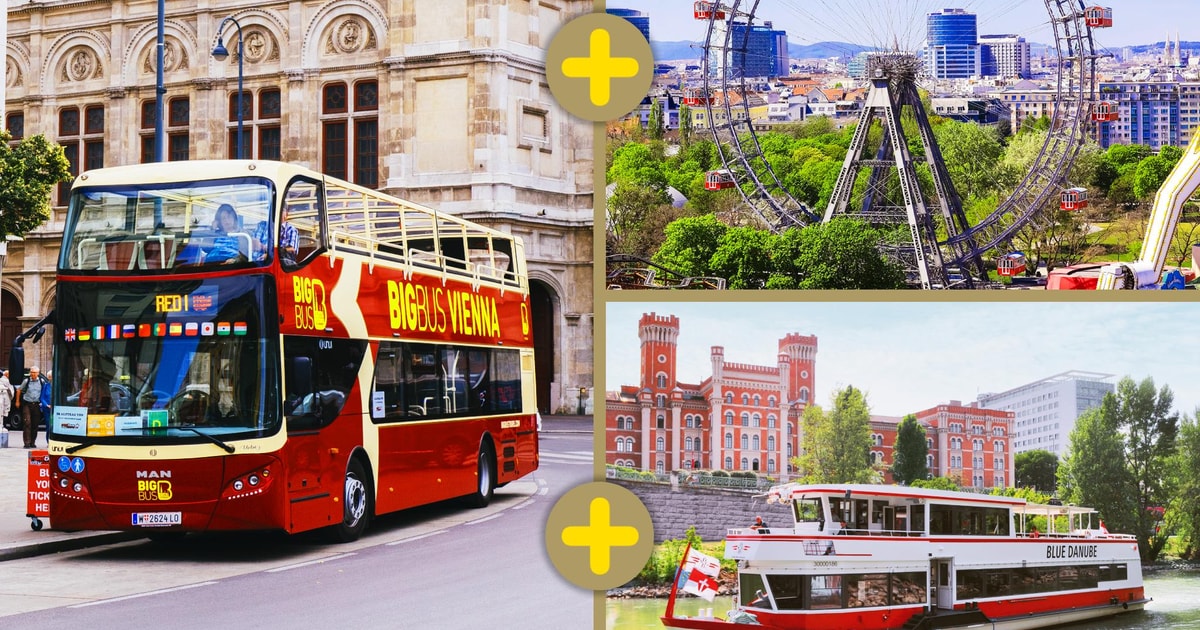 Viena: "Hop-on Hop-off", apžvalgos ratas ir kruizas upe | GetYourGuide