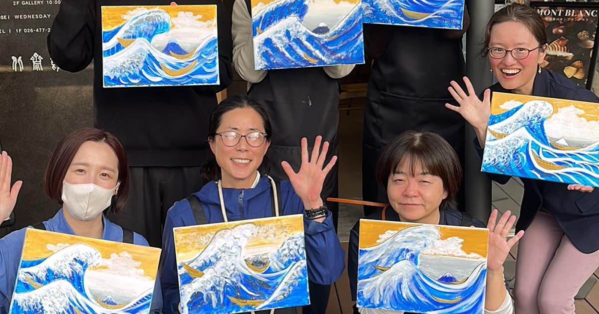 Obuse: Sake-bryggeritur, Hokusai-kan Museum & Paint and Sip | GetYourGuide