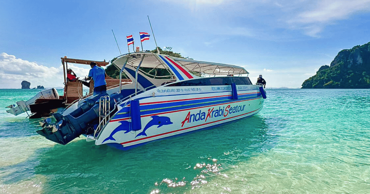 From Krabi: 4 Islands Snorkeling Tour by Speed Boat | GetYourGuide