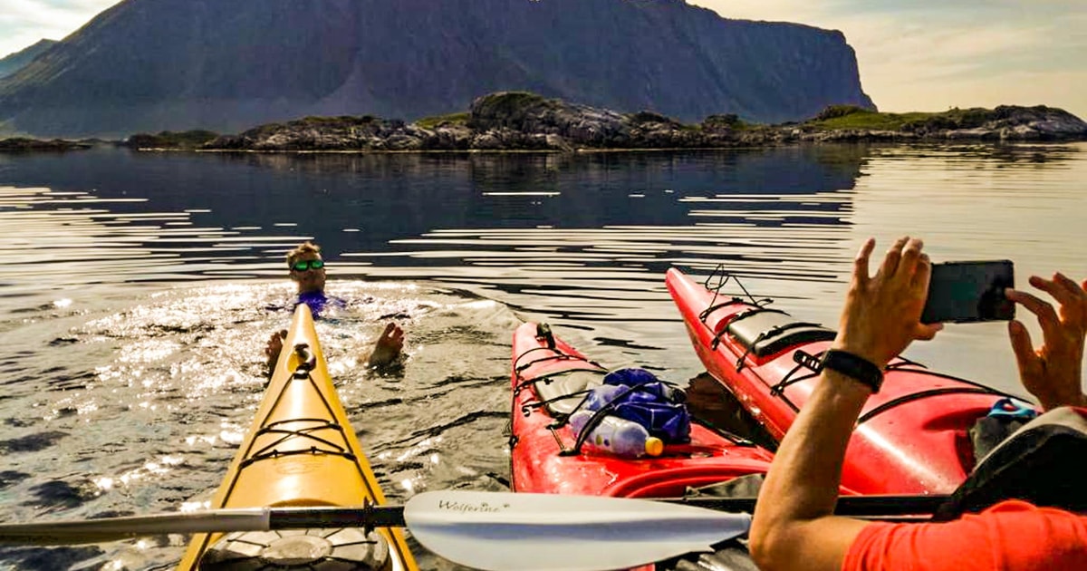 Lofoten: Full Day Combo tour, (kayaking and rappelling) | GetYourGuide