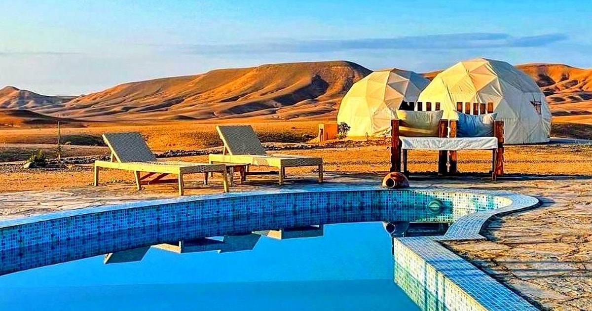 Marrakech: Agafay Desert Camp Lunch with Camel Ride and Pool | GetYourGuide