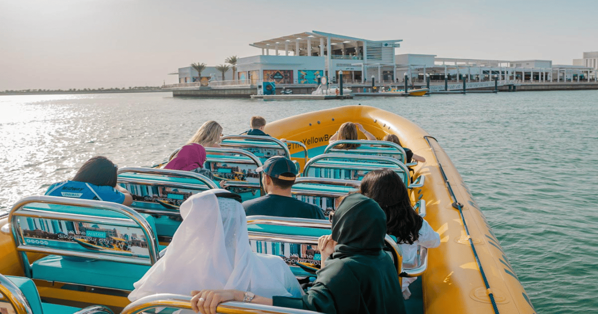 Abu dhabi: 75 Minutes Yas Island Sightseeing Speedboat Tour | GetYourGuide