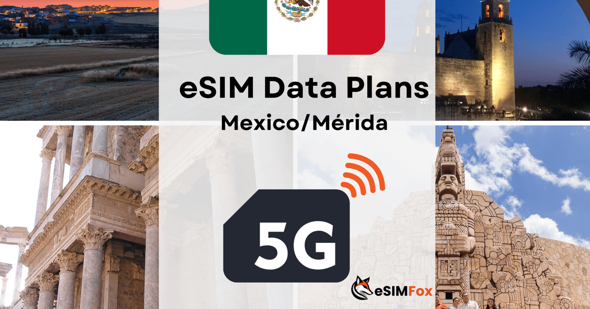 Mérida: eSIM Internet Data Plan for Mexico 4G/5G | GetYourGuide