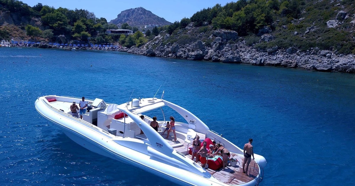 Rhodes: Beach Cruise with Swimming, Meal, & Unlimited Drinks | GetYourGuide