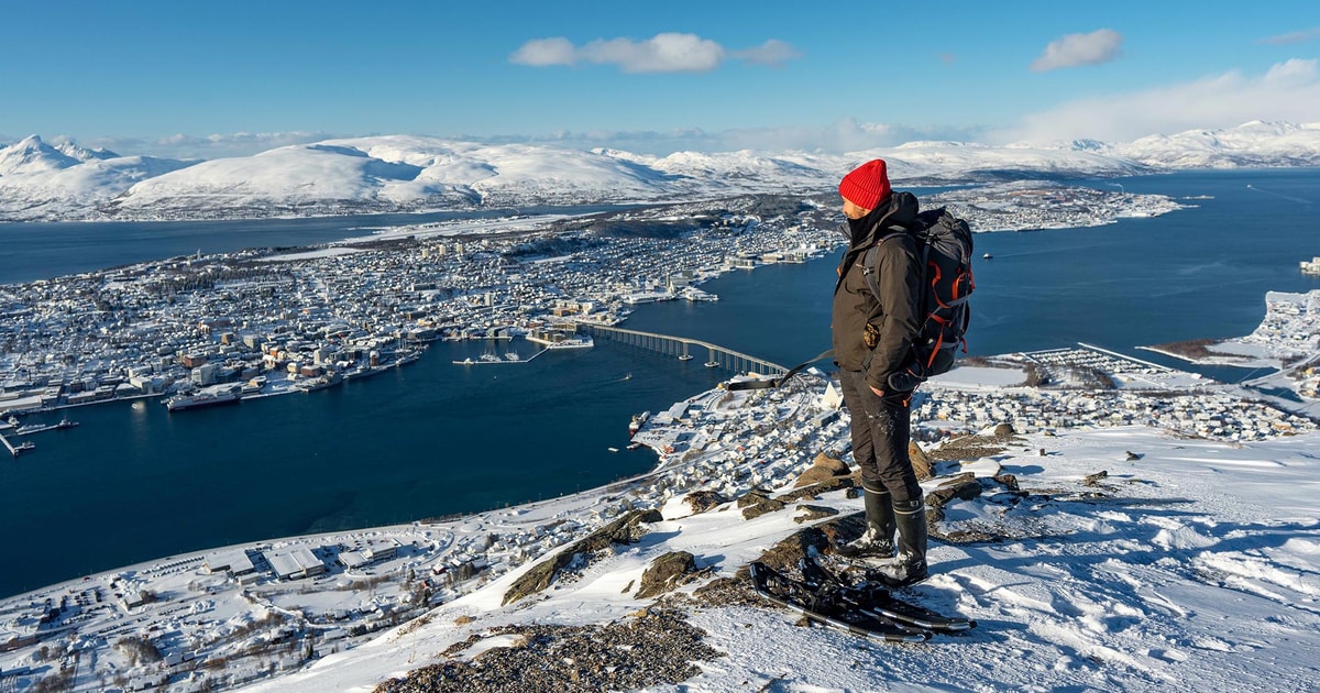Tromsø: Daytime Fjellheisen Snowshoe Hike and Cable Car Ride | GetYourGuide