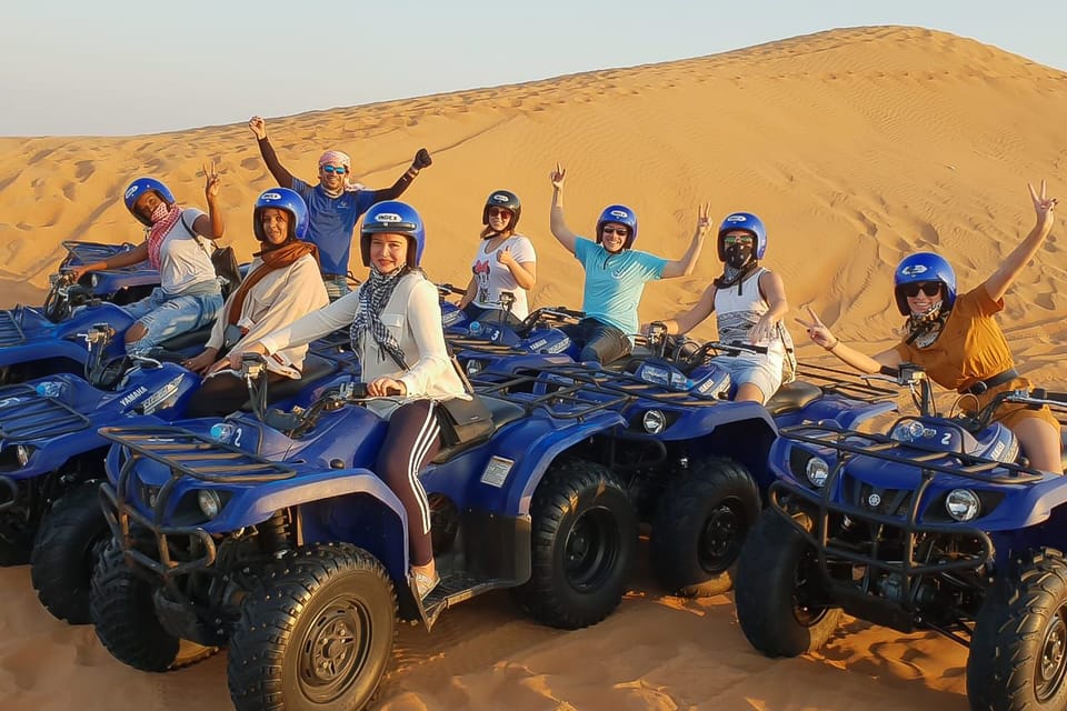 Dubai: Jeep Desert Safari, Camel Riding, ATV & Sandboarding | GetYourGuide