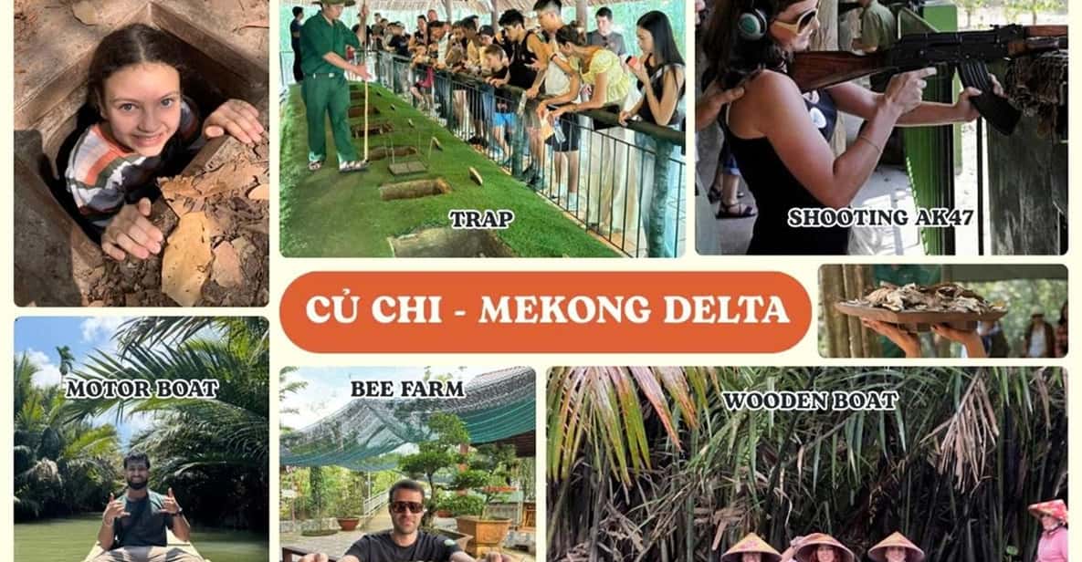Z města HCM City: Tunely Cu Chi a delta Mekongu Celodenní výlet | GetYourGuide