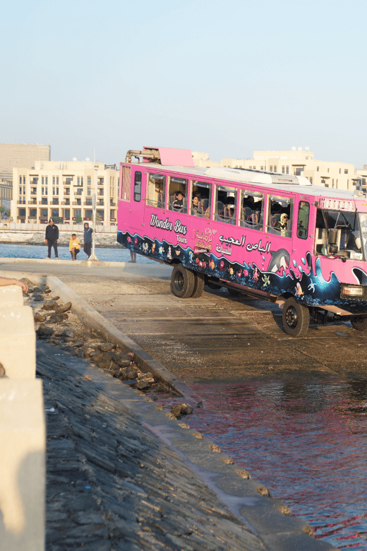 Dubai: Helicopter Tour & Wonder Bus Amphibious Adventure | GetYourGuide