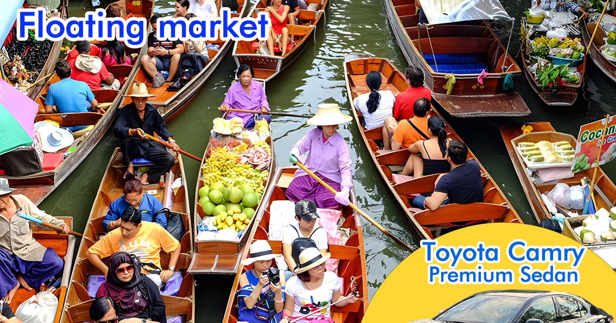 1 day trip to Floating market ,Railway Market by private car | GetYourGuide